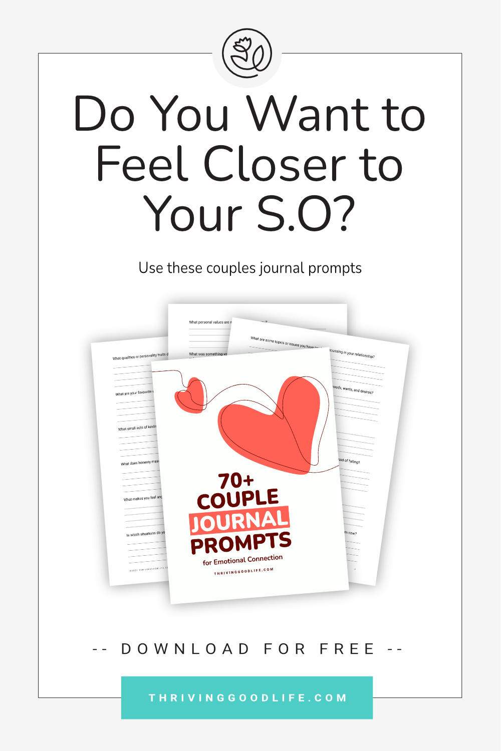 93 Couples Journal Prompts for Reconnecting + FREE PDF