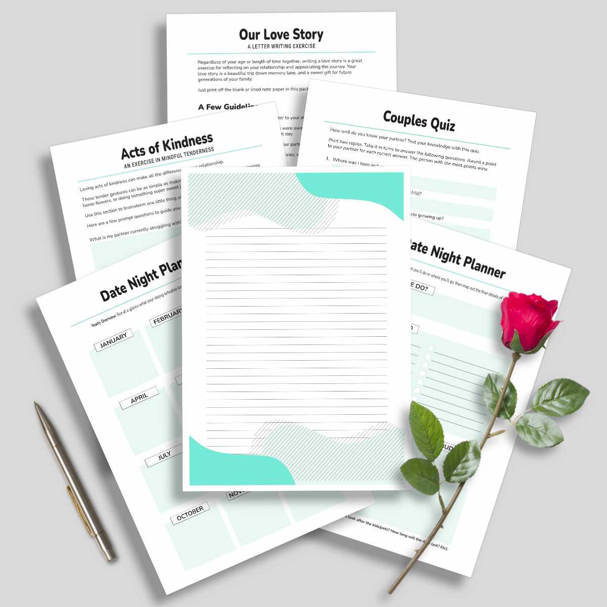 Reconnect: Printable Journal for Couples - Thriving Good Life