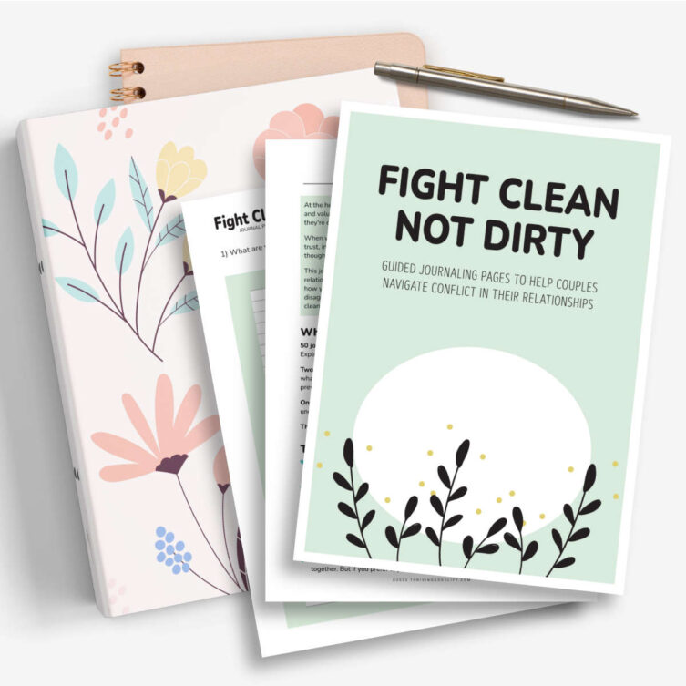 Printable Journaling Pages for Managing Relationship Conflict