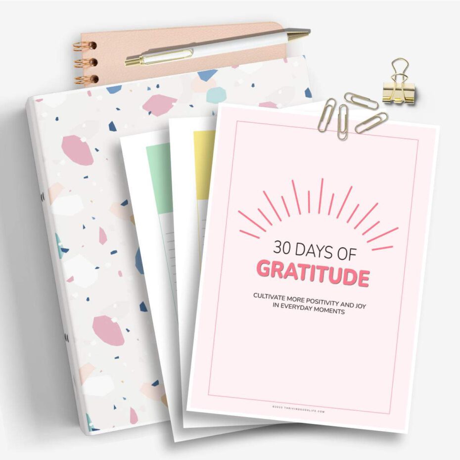 30-Days of Gratitude: Printable Journal - Thriving Good Life