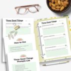 Three Good Things Printable Journal - Thriving Good Life
